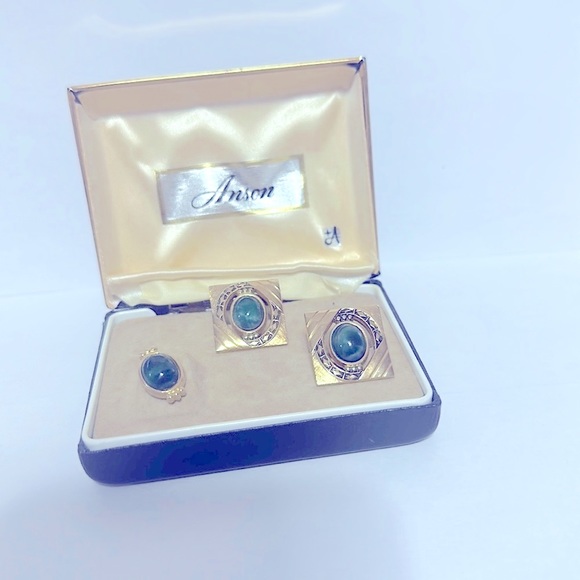 Anson | Accessories | Mens Vtg Cuff Links And Tie Tack Original Box ...